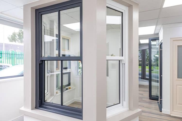 Upvc twin sash window